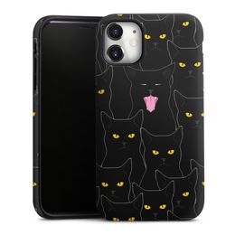 DeinDesign iPhone 11 Handy Panzer Handyh&uuml;lle robuste Outdoor H&uuml;lle Schutzh&uuml;lle matt Muster Eye Cat Tough Case