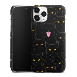 DeinDesign iPhone 11 Pro Handy Premium Case Smartphone Handyh&uuml;lle Schutzh&uuml;lle matt Cat Muster Eye Premium Case