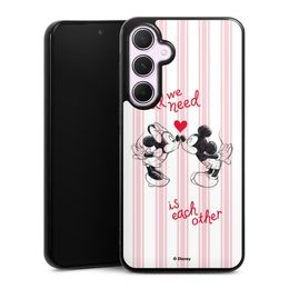 DeinDesign Galaxy A55 5G Handy Silikon H&uuml;lle Case schwarz Handyh&uuml;lle Love Disney