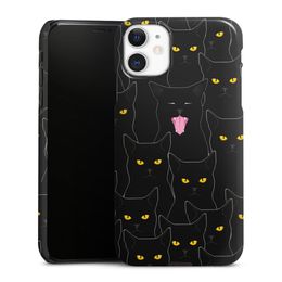 DeinDesign iPhone 11 Handy Premium Case Smartphone Handyh&uuml;lle Schutzh&uuml;lle gl&auml;nzend Cat Muster Eye Premium Case