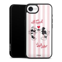DeinDesign iPhone 16e Handy Gallery Case Handyh&uuml;lle 9H Geh&auml;rtetes Glas R&uuml;ckseite H&uuml;lle Love Disney Gallery Case