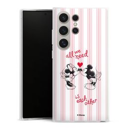 DeinDesign Galaxy S24 Ultra Handy Silikon H&uuml;lle Case transparent Handyh&uuml;lle Love Disney Silikon Case