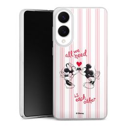 DeinDesign Galaxy S25 Edge Handy Silikon H&uuml;lle Case transparent Handyh&uuml;lle Love Disney Silikon Case