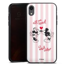 DeinDesign iPhone Xr Handy Silikon H&uuml;lle Case schwarz Handyh&uuml;lle Love Disney