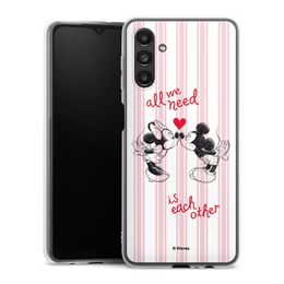 DeinDesign Galaxy A13 5G Handy Silikon H&uuml;lle Case transparent Handyh&uuml;lle Love Disney Silikon Case