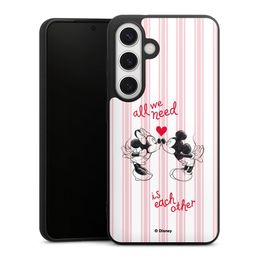 DeinDesign Galaxy S24 Handy Premium Silikon H&uuml;lle Handyh&uuml;lle schwarz Case Love Disney Silikon Premium Case