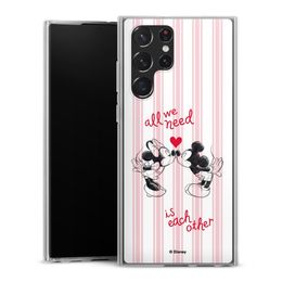 DeinDesign Galaxy S22 Ultra Handy Silikon H&uuml;lle Case transparent Handyh&uuml;lle Love Disney Silikon Case