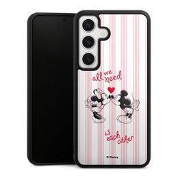 DeinDesign Galaxy S24 Handy Gallery Case Handyh&uuml;lle 9H Geh&auml;rtetes Glas R&uuml;ckseite H&uuml;lle Love Disney Gallery Case
