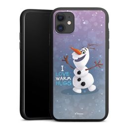 DeinDesign iPhone 11 Handy Premium Silikon H&uuml;lle Handyh&uuml;lle schwarz Case Official Licensed Product Frozen Olaf Frozen Silikon Premium Case