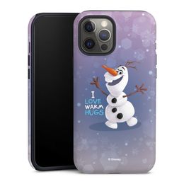 DeinDesign iPhone 12 Pro Handy Panzer Handyh&uuml;lle robuste Outdoor H&uuml;lle Schutzh&uuml;lle matt Frozen Olaf Official Licensed Product Frozen Tough Case