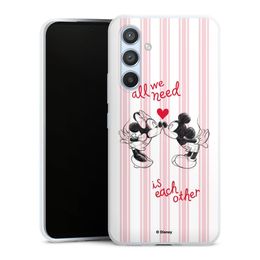DeinDesign Galaxy A54 5G Handy Slim Case Silikon Handyh&uuml;lle transparent H&uuml;lle extra d&uuml;nn Love Disney Silikon Slim Case