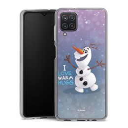 DeinDesign Galaxy A12 Handy Silikon H&uuml;lle Case transparent Handyh&uuml;lle Frozen Olaf Official Licensed Product Frozen Silikon Case