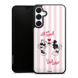 DeinDesign Galaxy A16 5G Handy Premium Silikon H&uuml;lle Handyh&uuml;lle schwarz Case Love Disney Silikon Premium Case