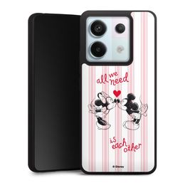 DeinDesign Xiaomi Redmi Note 13 Pro 5G Handy Premium Silikon H&uuml;lle Handyh&uuml;lle schwarz Case Love Disney Silikon Premium Case