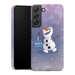 DeinDesign Galaxy S22 Handy Premium Case Smartphone Handyh&uuml;lle Schutzh&uuml;lle matt Frozen Olaf Official Licensed Product Frozen Premium Case