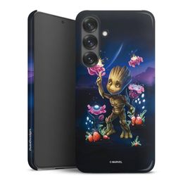 DeinDesign Galaxy S25+ Handy Premium Case Smartphone Handyh&uuml;lle Schutzh&uuml;lle gl&auml;nzend Baby Groot Marvel Guardians Of The Galaxy Premium Case
