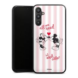 DeinDesign Galaxy A34 5G Handy Slim Case extra d&uuml;nn Silikon Handyh&uuml;lle schwarz H&uuml;lle Love Disney Silikon Slim Case