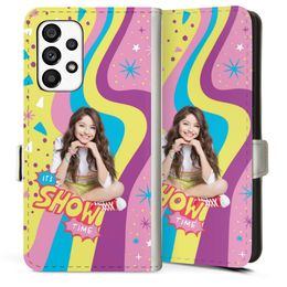 DeinDesign Galaxy A53 5G Handy Klapph&uuml;lle Handyh&uuml;lle aus Kunst Leder wei&szlig; Flip Case Soy Luna Official Licensed Product Disney Sideflip mit Lasche