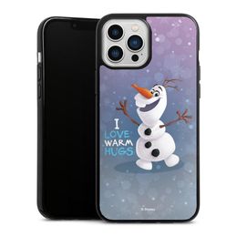DeinDesign iPhone 13 Pro Max Handy Silikon H&uuml;lle Case schwarz Handyh&uuml;lle Frozen Olaf Official Licensed Product Frozen