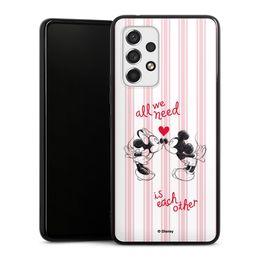DeinDesign Galaxy A53 5G Handy Silikon H&uuml;lle Case schwarz Handyh&uuml;lle Disney Love