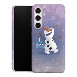 DeinDesign Galaxy S24 Handy Premium Case Smartphone Handyh&uuml;lle Schutzh&uuml;lle matt Frozen Olaf Official Licensed Product Frozen Premium Case