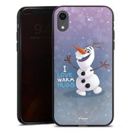 DeinDesign iPhone Xr Handy Silikon H&uuml;lle Case schwarz Handyh&uuml;lle Frozen Olaf Official Licensed Product Frozen