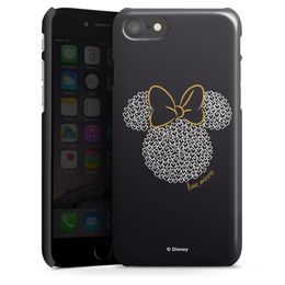 DeinDesign iPhone SE (2022) Handy Premium Case Smartphone Handyh&uuml;lle Schutzh&uuml;lle gl&auml;nzend Minnie Mouse Muster Disney Premium Case