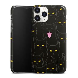 DeinDesign iPhone 11 Pro Handy Premium Case Smartphone Handyh&uuml;lle Schutzh&uuml;lle gl&auml;nzend Cat Muster Eye Premium Case