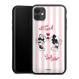 DeinDesign iPhone 11 Handy Premium Silikon H&uuml;lle Handyh&uuml;lle schwarz Case Disney Love Silikon Premium Case