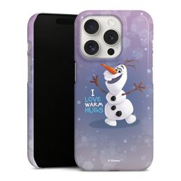 DeinDesign iPhone 15 Pro Handy Premium Case Smartphone Handyh&uuml;lle Schutzh&uuml;lle gl&auml;nzend Frozen Olaf Official Licensed Product Frozen Premium Case