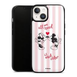 DeinDesign iPhone 14 Handy Silikon H&uuml;lle Case schwarz Handyh&uuml;lle Love Disney