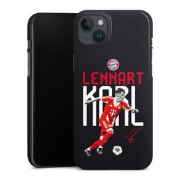 DeinDesign iPhone 14 Plus Handy Premium Case Smartphone Handyh&uuml;lle Schutzh&uuml;lle gl&auml;nzend Official Licensed Product Fcb Lennart Karl Premium Case