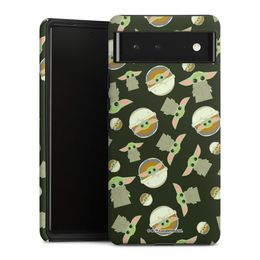 DeinDesign Google Pixel 6 Handy Panzer Handyh&uuml;lle robuste Outdoor H&uuml;lle Schutzh&uuml;lle matt Official Licensed Product Star Wars Muster Baby Yoda Tough Case