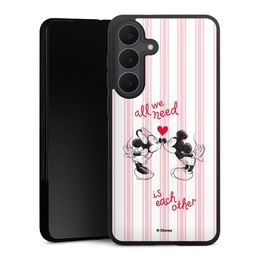 DeinDesign Galaxy S25 FE Handy Premium Silikon H&uuml;lle Handyh&uuml;lle schwarz Case Love Disney Silikon Premium Case