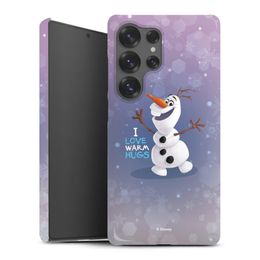 DeinDesign Galaxy S25 Ultra Handy Premium Case Smartphone Handyh&uuml;lle Schutzh&uuml;lle gl&auml;nzend Frozen Olaf Official Licensed Product Frozen Premium Case