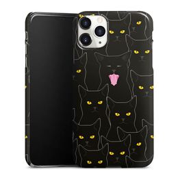DeinDesign iPhone 11 Pro Max Handy Premium Case Smartphone Handyh&uuml;lle Schutzh&uuml;lle gl&auml;nzend Cat Muster Eye Premium Case