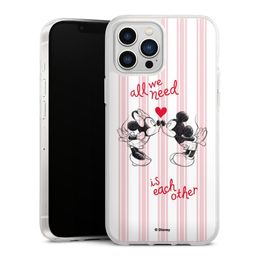 DeinDesign iPhone 13 Pro Max Handy Silikon H&uuml;lle Case transparent Handyh&uuml;lle Love Disney Silikon Case