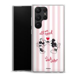 DeinDesign Galaxy S23 Ultra Handy Silikon H&uuml;lle Case transparent Handyh&uuml;lle Love Disney Silikon Case