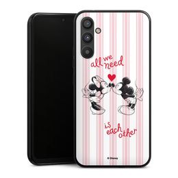 DeinDesign Galaxy A34 5G Handy Silikon H&uuml;lle Case schwarz Handyh&uuml;lle Love Disney