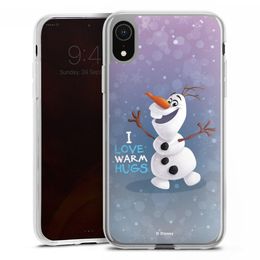 DeinDesign iPhone Xr Handy Silikon H&uuml;lle Case transparent Handyh&uuml;lle Frozen Olaf Official Licensed Product Frozen Silikon Case