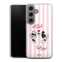 DeinDesign Galaxy S25 Handy Silikon H&uuml;lle Case transparent Handyh&uuml;lle Love Disney Silikon Case