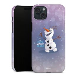 DeinDesign iPhone 15 Plus Handy Premium Case Smartphone Handyh&uuml;lle Schutzh&uuml;lle gl&auml;nzend Frozen Olaf Official Licensed Product Frozen Premium Case