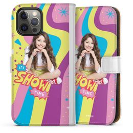 DeinDesign iPhone 12 Pro Max Handy Klapph&uuml;lle Handyh&uuml;lle aus Kunst Leder wei&szlig; Flip Case Soy Luna Official Licensed Product Disney Sideflip mit Lasche