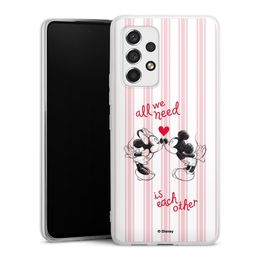 DeinDesign Galaxy A53 5G Handy Silikon H&uuml;lle Case transparent Handyh&uuml;lle Disney Love Silikon Case