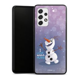 DeinDesign Galaxy A53 5G Handy Silikon H&uuml;lle Case schwarz Handyh&uuml;lle Frozen Olaf Official Licensed Product Frozen