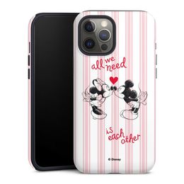 DeinDesign iPhone 12 Pro Handy Panzer Handyh&uuml;lle robuste Outdoor H&uuml;lle Schutzh&uuml;lle matt Love Disney Tough Case
