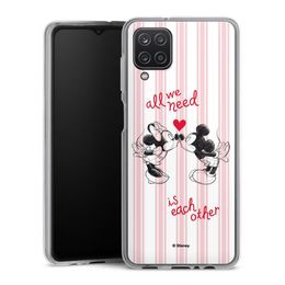 DeinDesign Galaxy A12 Handy Silikon H&uuml;lle Case transparent Handyh&uuml;lle Disney Love Silikon Case