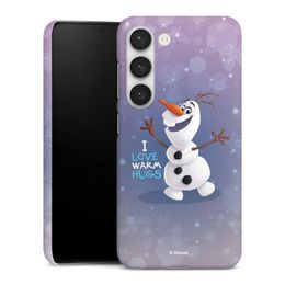 DeinDesign Galaxy S23 Handy Premium Case Smartphone Handyh&uuml;lle Schutzh&uuml;lle matt Frozen Olaf Official Licensed Product Frozen Premium Case