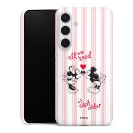 DeinDesign Galaxy S24+ Handy Premium Case Smartphone Handyh&uuml;lle Schutzh&uuml;lle gl&auml;nzend Love Disney Premium Case