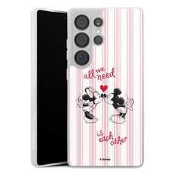 DeinDesign Galaxy S25 Ultra Handy Silikon H&uuml;lle Case transparent Handyh&uuml;lle Love Disney Silikon Case